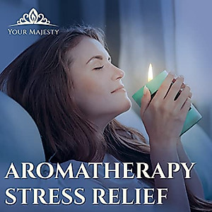 Evergreen Lemongrass & Eucalyptus Candle, Scented Candle for [Anxiety and Stress Relief] 60H Burning Time, Natural Soy Candle Infused with Essential Oils, Aromatherapy Candle 8.81 Oz