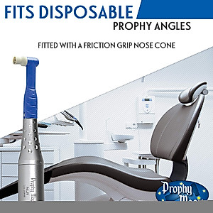 Prophy Magic NLR Hygiene Dental Handpiece, Stainless Steel Titanium with 5000 RPM Motor - Professional Care & Hygiene Tool for Cleaner, Whiter Teeth