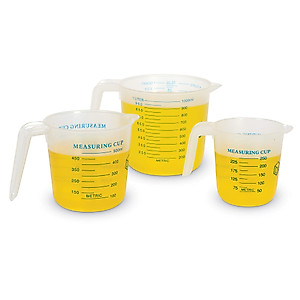 Learning Resources Liquid Measures, Set of 3, Multi-Color