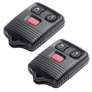 SCITOO Key Fob Keyless Entry Remote fit Ford Expedition Explorer F150 F250 F350 CWTWB1U331 2X New Black 3 Buttons