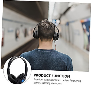 UKCOCO Headphones Gaming Headphone Gaming Earphone Stereo Earphone Big Headphone Game Headset Game Supply Professional Gaming Headset Light Headset Surround Sound Headset Glowing Headset
