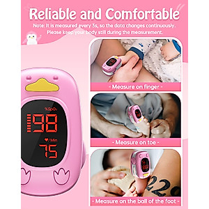 baby pulse oximeter for kids-pulse oximeter fingertip bluetooth baby oxygen monitor infant spo2 pulse monitor,Compatible with iOS Android,suitable for children infant kids baby