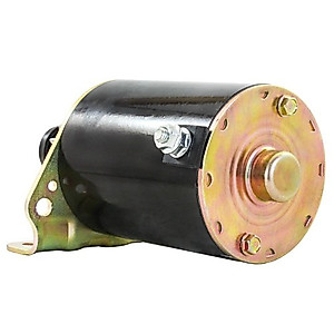 Rareelectrical New Cylinder Starter Motor Compatible With Briggs & Stratton 693551-14 Tooth, Craftsman Lawnmower Steel Flywheel, John Deere LG693551 - Briggs and Stratton Motors for Riding Mowers