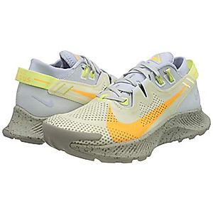 Nike Women's Race Running Shoe, Pure Platinum Laser Orange Fossil Limelight Ghost Enigma Stone, 7.5