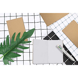 12 Pcs 5.5 Inch x 3.5 Inch Brown Cover Pocket Notebook 32 Sheets (64 Pages) Blank Pages 70 Gsm Paper (Brown, Blank)