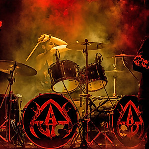 22 inch Custom Bass Drum Decal for Drum Head - Your Logo, Drum Stickers and Decals, Custom Decal, Drum Kit Wrap Skin, Easy Apply & Remove for DIY or Professional Band, Made in USA