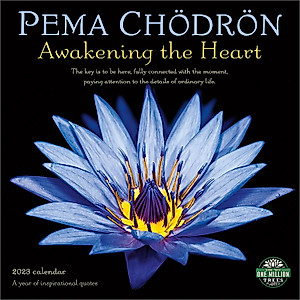Pema Chodron 2023 Wall Calendar: Awakening the Heart - A Year of Inspirational Quotes | 12" x 24" Open | Amber Lotus Publishing