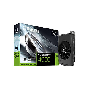 Zotac GAMING GeForce RTX 4060 8GB Solo DLSS 3 8GB GDDR6 128-bit 17 Gbps PCIE 4.0 Super Compact Gaming Graphics Card, ZT-D40600G-10L