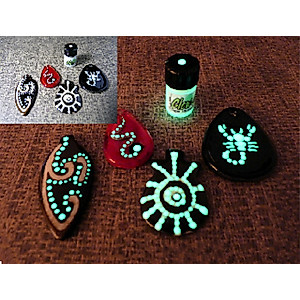 Glow-On Green, Green Day Color and Green Night Glow, Gun Night Sights Paint. Small 2.3 ml vial. Concentrated, Bright, Long Lasting Glow.