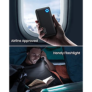 INIU Portable Charger, 18W PD QC 20000mAh USB C Power Bank, Fast Charging Compact Battery Pack, 3-Output Phone Charger Compatible with iPhone 14 13 12 11 X 8 Pro Samsung S20 S10 Google LG iPad Tablet