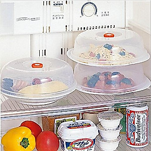 KINGZHUO 9 Inch Microwave Cover for Food Lid Microwave Lid Cover 9 inches BPA Free for Food Protective Plate Dish Bowl Cover Large Safe Pot Plastic Cover Food Cover Microwave Splatter Guard