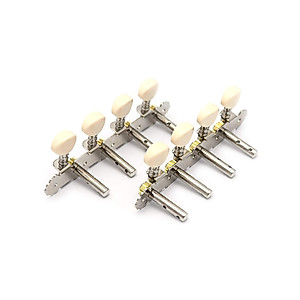 Metallor Guitar Machine Heads Tuning Pegs Tuning Keys for Mandolin Banjo and 8 String Guitars Instruments Double Hole Chrome Plating 4L 4R.