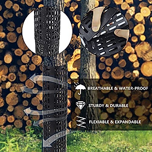 UGarden Plant and Tree Guard Protector, Tree Trunk Protector Around Trunk Bark, Saplings, and Vines, Expandable Tree Bark Protector 19 Inches Tall, Protect from Trimmers, Mowers, and Animals(18 Pack)