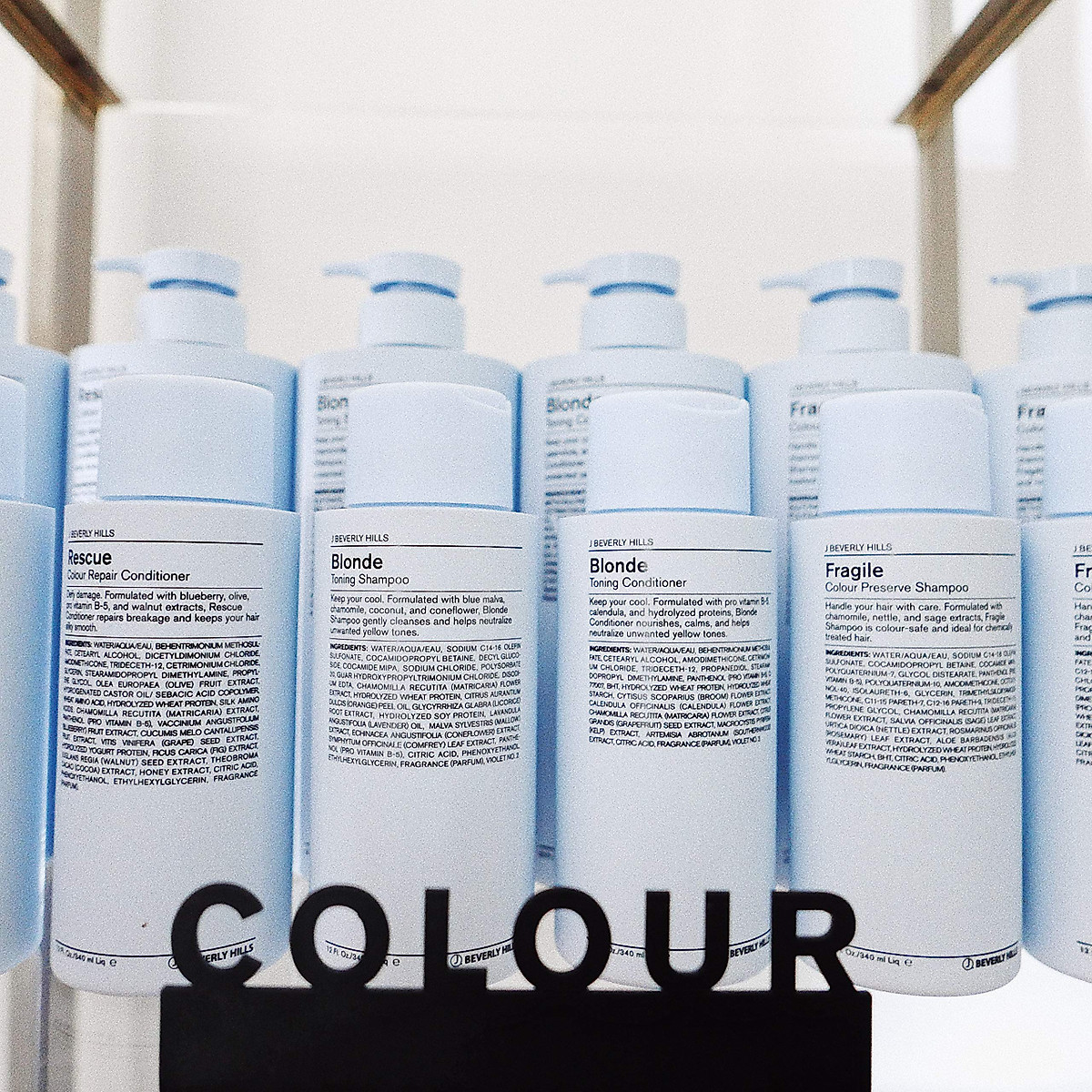 J Beverly Hills Blue Blonde Toning Conditioner with Vitamin B5 to Tone Brassy Hair, 12 Oz