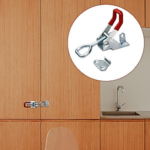 2 PCS Heavy Duty Toggle Clamp Latch 4002 Adjustable Latch Hardware, 551Lbs Holding Capacity, Quick Release Pull Latch Clamp for Box Case Trunk, Industrial EquiIpment, Smoker Door and More (4.9inch)