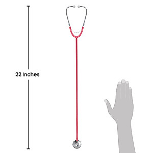 Dixie EMS Single Head Lightweight Stethoscope, Latex Free, for Doctors, Nurses, Students, Medical and Home Use - Pink