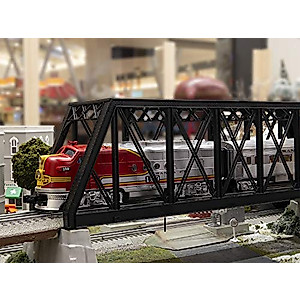 Lionel Santa Fe Super Chief LionChief Set with Bluetooth Capability, Electric O Gauge Model Train Set with Remote