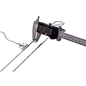 Quality Skirt Pants Trouser Hangers, 8-Pack Heavy Duty Metal Swivel Hook, Adjustable Clips, Jeans, Bottoms (Chrome, 8)