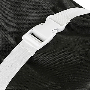 Masirs Baby Stroller Rain Cover - Universal Size, Weatherproof Shield to Safeguard Your Child from Wind & Rain. Mesh Material for Ventilation & Reflective Trimming for Night Visibility, (Clear Vinyl)