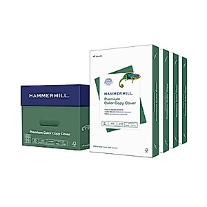 Hammermill Cardstock, Premium Color Copy, 80 lb, 11 x 17-4 Pack (1,000 Sheets) - 100 Bright, Made in the USA Card Stock, 120037C, White