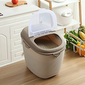 Inzopo 10kg Rice Storage Container Rice Bucket Dry Food Fruit Storage Box Food Storage Jar Food Storage Bin Rice Container Bin for Rice Flour Cereal Baking Supplies