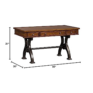 Liberty Furniture INDUSTRIES Arlington House Writing Desk, W56 x D30 x H31, Brown