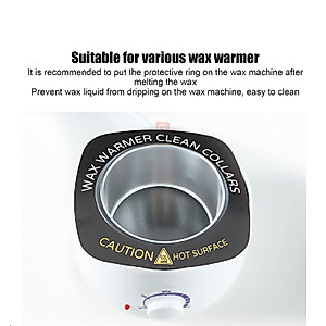 10pcs Wax Warmer Collar, Professional Wax Heater Protective Ring, Wax Warmer Clean Collars Wax Machine Accessories for Most Standard Size Wax Heaters (Square)