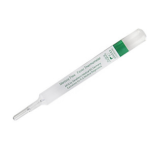 Geratherm Mercury Free Oral Glass Thermometer, Pack of 2