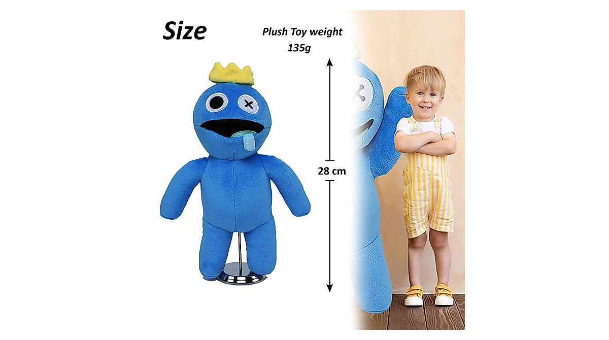 BAKKA Night Plush Toy - 11.8" Blue Monster Stuffed Animal