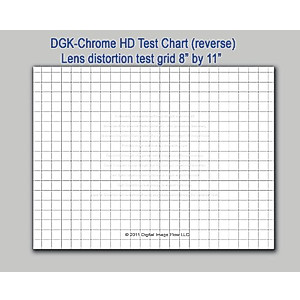 DGK Color Tools High Resolution 8.5x11" Chrome SD Professional Lens Test Chart, 3-Pack