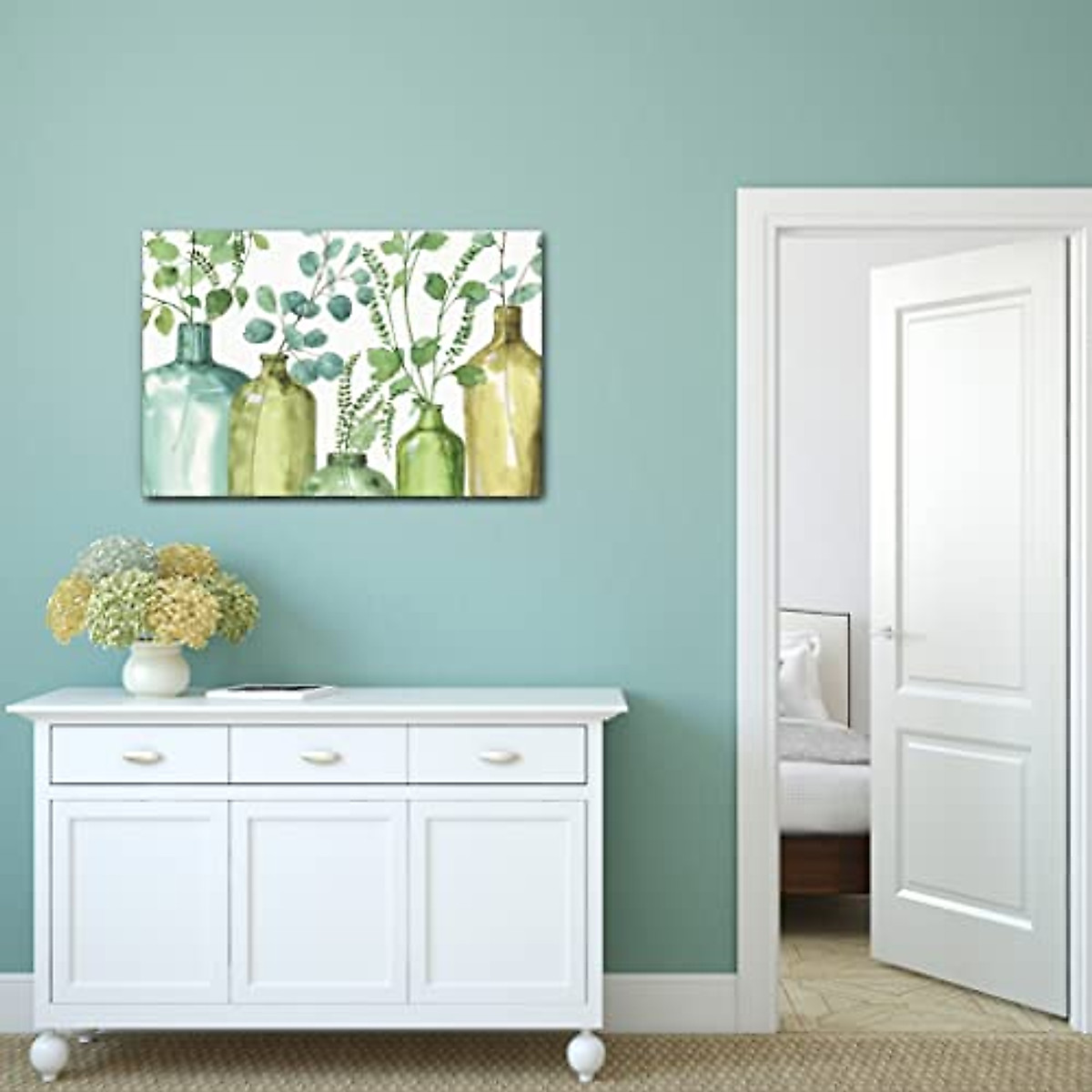 Artmaple Paint by Number for Adults Beginner Kids, Ideal Gift Choice for Birthday,Anniversary or Any Festival. DIY Acrylic for Decor Canvas Roll (16x24, Plants in Glass Bottles)