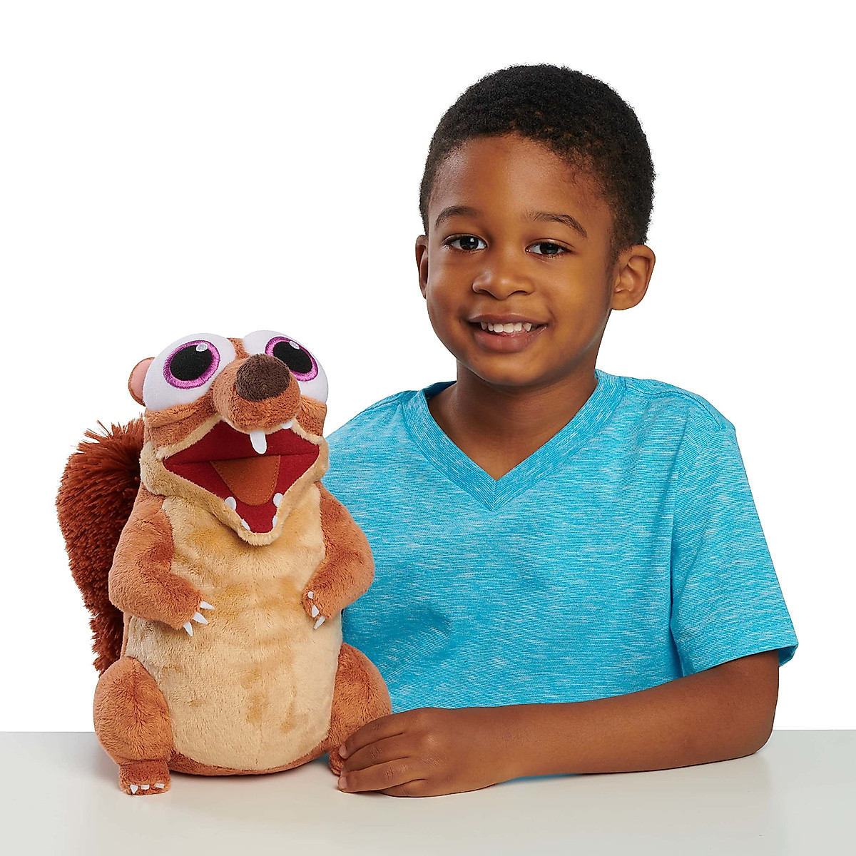 ICE AGE The Adventures of Buck Wild Baby Scrat 10.5-Inch Animated Feature Plushie with Sound Effects, Kids Toys for Ages 3 Up, Amazon Exclusive by Just Play