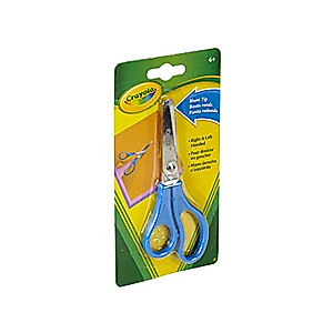 Crayola Scissors (Single Pack), 7" Blunt Tip Scissors For Kids, Back To School Supplies, Kids Arts & Crafts, Colors May Vary
