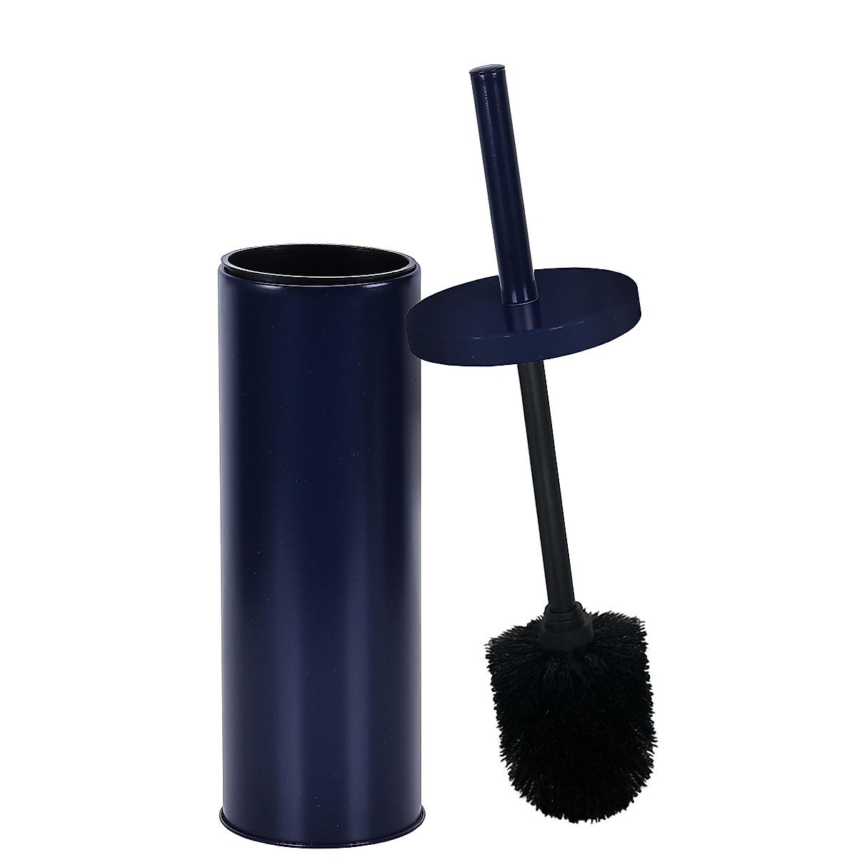 Deep & Sturdy Toilet Bowl Brush with Holder - Durable Scrubbing - Toilet Cleaners - Household Essentials - Bathroom Cleaner - Cleaning Supplies - Household Supplies, Matte Navy