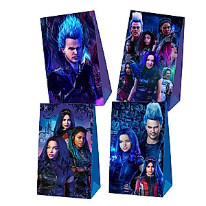 Vibbint Descendants Party Supplies, 12pcs Goodie Bags for Birthday Party Decorations