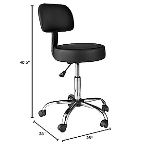 OneSpace Medical Stool, Black