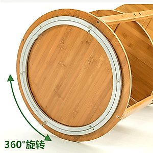 Thick Bookcases 360-degree Rotating Bookshelf Bookcase Book Rack Multi-Layer Floor-to-Ceiling Storage Rack
