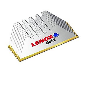Lenox Gold Titanium Coated Utility Knife Blades - 10 Pack - Last 3X Longer Than Standard Blades