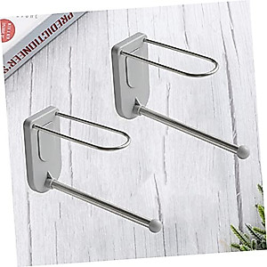 Zerodeko 2 Pcs Purse Hooks Clothes Clothes Hanger Organizer Cloth Hanger Holder Hanger Storage Shelf Holders pegs Stainless Steel Hanger Rack Metal Hangers Clothespin Hanging