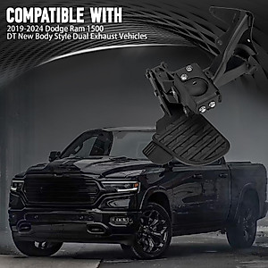 WEILEITE Rear Bedstep Retractable Bumper Truck Tailgate Step Fit for Dodge Ram 1500 DT (New Body Style) 2019 2020 2021 2022 2023 2024 Replaces 82215289AG 82215289AH 82215289 82215289AB 82215289AC