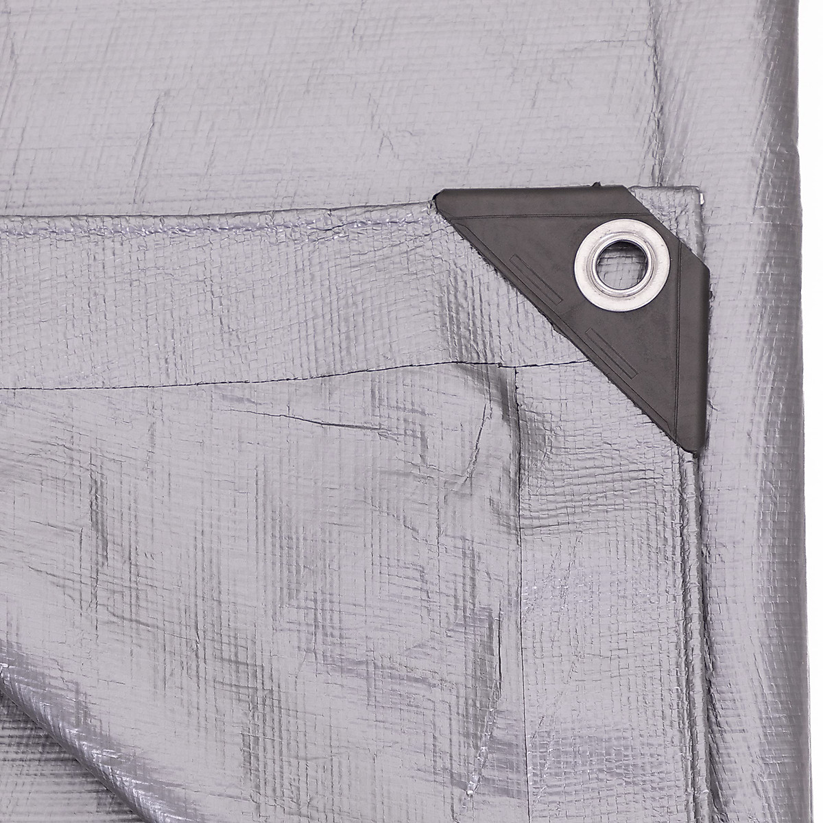 Kotap 24 x 24 Ft. Heavy-Duty Protection/Coverage Tarp, Superior Weave for Greater Longevity, 10-mil Multi-Use, Waterproof, TRS-2424, Silver (1-Pack)