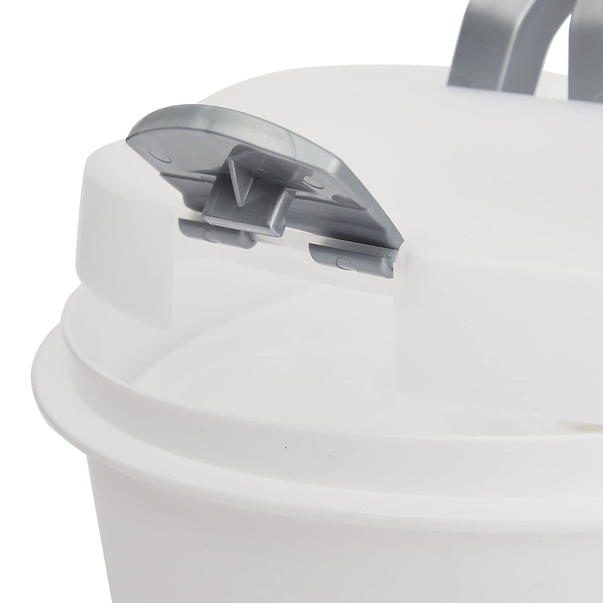 Juvale Round Dessert Carrier with Lid and Handle, 12 Inch Container for Cheesecake, Pie, Cupcakes (White, 12x4in)