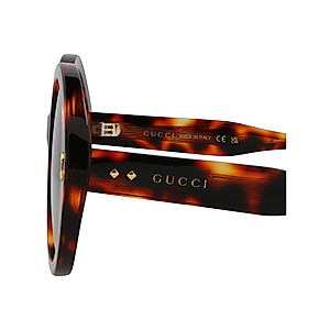 Gucci Oversized Round Sunglasses – Luxury Designer Eyewear with Havana Acetate Frames – Statement Round Shape with High-Quality Lenses – Exclusive Fashion Accessory with UV Protection
