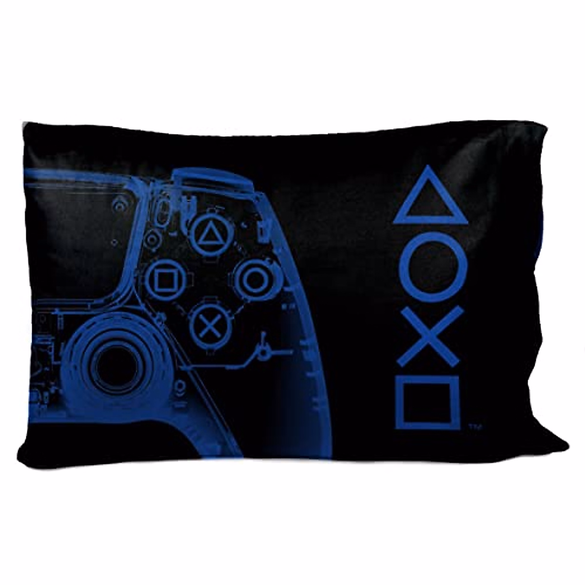 PlayStation Gamer 1 Single Reversible Pillowcase - Kids Super Soft Bedding (Official PlayStation Product)