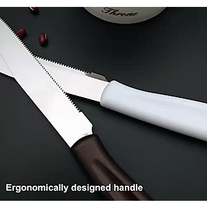 Classic 6-Piece Utility Knife Set, 4-Inch Paring Knife Pairing Knives Serrated Blade, Round Tip (6Pcs)