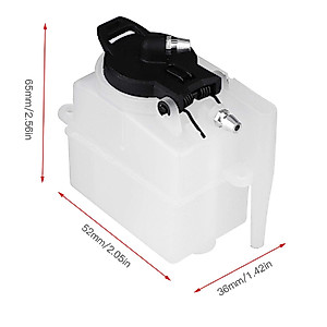 Ruining Durable Plastic RC Fuel Tank, Lightweight Gas Power 75CC 02004 Fuel Tank, RC Accessory for Vehicle Model RC Car