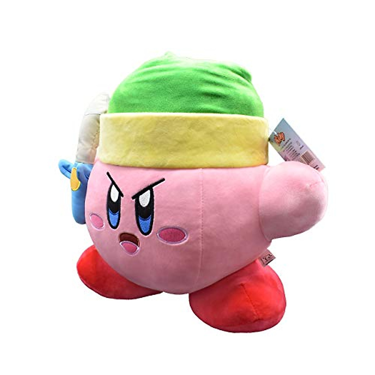 Kirby Sword 12" Mega Plush - Cute Plushies, Big Plush & Soft Pillow Kirby Gifts for Kids & Adults! Kirby Plushes Available Include Whip Kirby, Kirby Sleep, Fighter Kirby, and Link Kirby Sword.