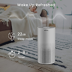 Afloia Air Purifiers for Home Bedroom Large Room Up to 1076 Ft², Kilo White, Afloia Toxin Remover Filter for Kilo, 1 Pack