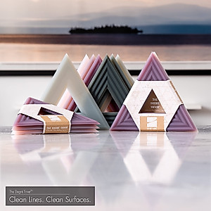 The Degrē Trivet (Indigo Wash, Set of 3) by LINE+ARC. Potholder, 10mm Thick & Heat Resistant to 500F. 100% Food-Grade Silicone, Dishwasher Safe, Stain-Resistant. Modern Geometric Mid Century…