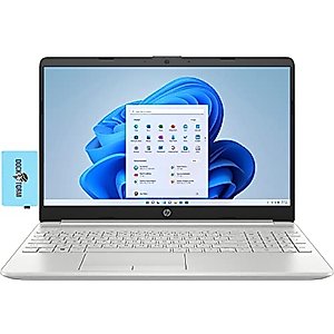 HP 15-dw 15.6" HD WLED Backlit Display Laptop 12th Gen (Intel i5-1235U 10-Core, 16GB RAM, 512GB PCIe SSD, Intel Iris Xe, AC WiFi, Bluetooth 5.1, RJ-45, Webcam, Win 11 Home) with Dockztorm Hub
